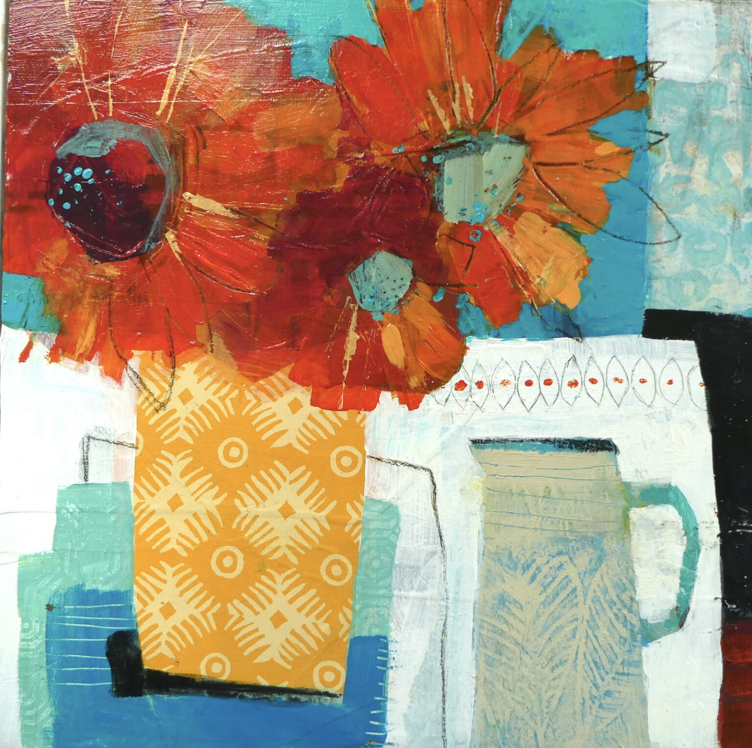 Contemporary Still Life with Acrylic & Collage with Jan Munro ...
